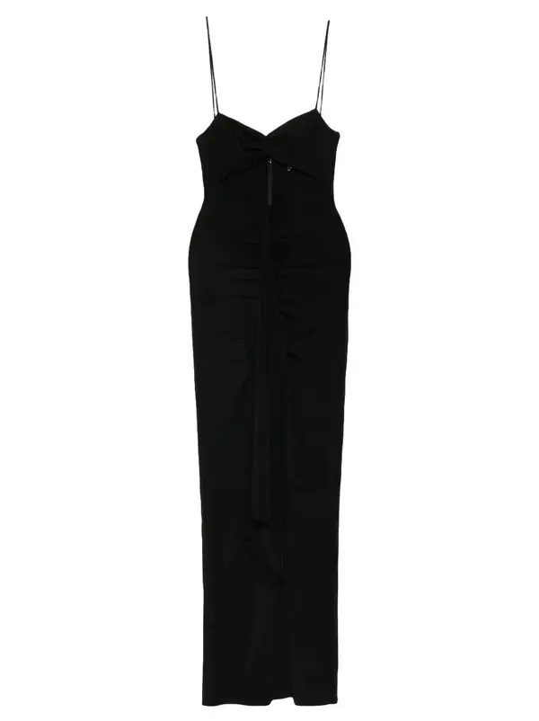 NISSA Cut-out Maxi Dress - Black