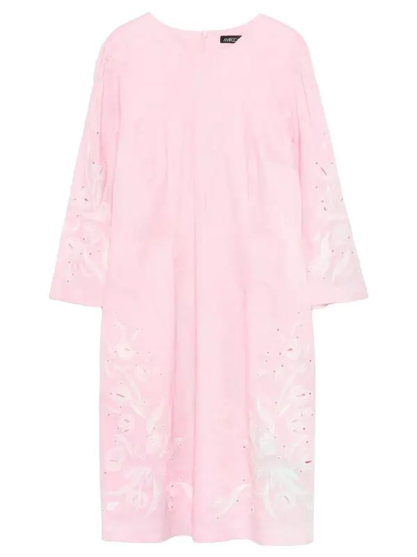 MARCCAIN Embroidered Midi Dress - Pink