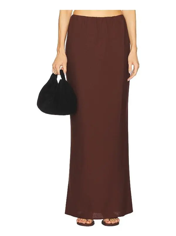 SEVEN WONDERS Comalie Maxi Skirt - Chocolate