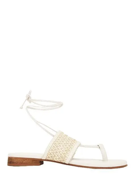 Kaanas Bamboo Wrap-around Thong - Cream