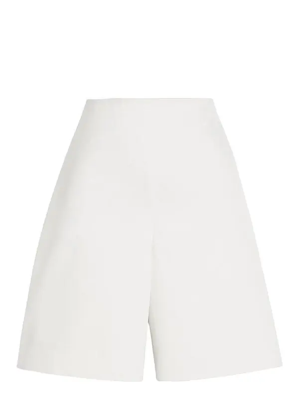 BY MALENE BIRGER Marrian Duchess-satin Shorts - Off-white