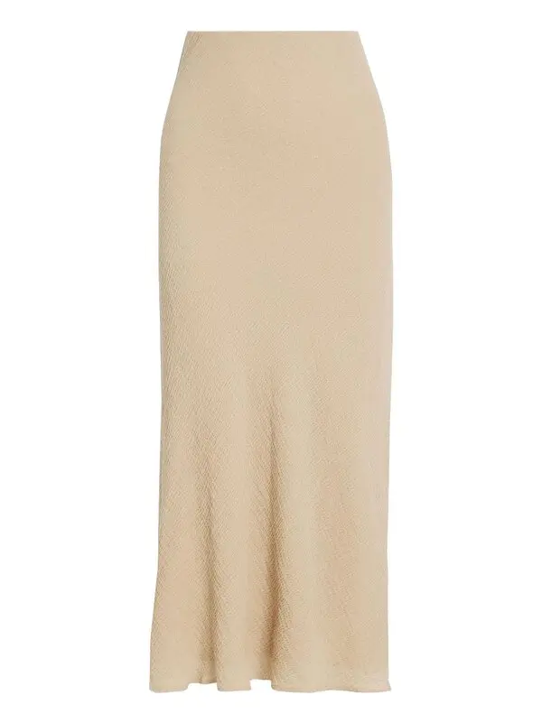 BY MALENE BIRGER Biancos Crinkled Gauze Maxi Skirt - Beige