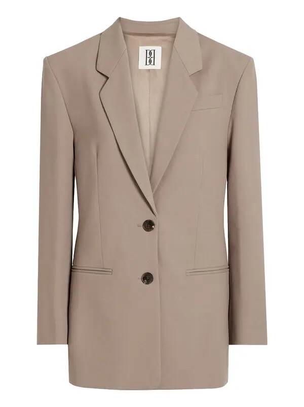 BY MALENE BIRGER Ophie Crepe Blazer - Mushroom