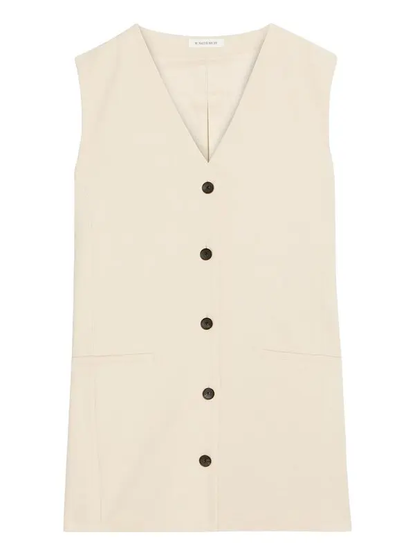 BY MALENE BIRGER Francinne Crepe Vest - Cream