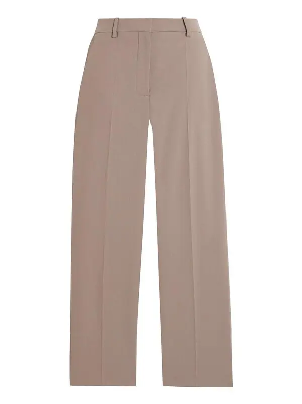BY MALENE BIRGER Igda Crepe Straight-leg Pants - Taupe
