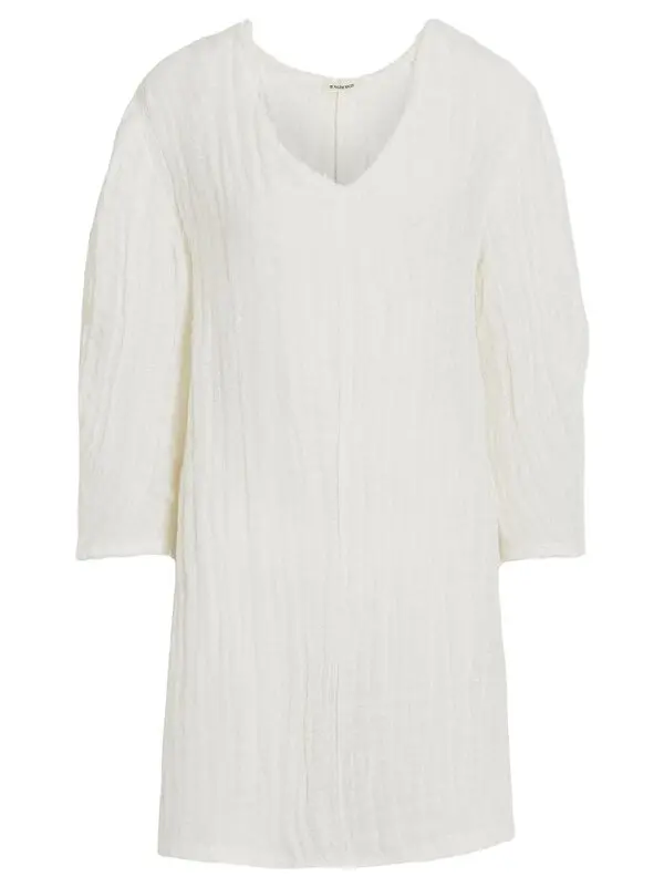 BY MALENE BIRGER Miya Linen-gauze Mini Dress - Ivory