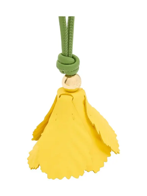 Loewe Tulip Charm In Classic Leather Skin - Yellow