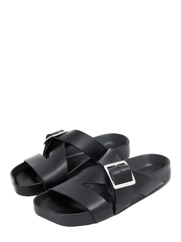 Loewe Ease Buckle Slides - Black