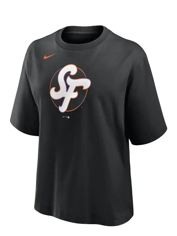 Nike San Francisco Giants City Connect Boxy Mlb T-shirt - Black