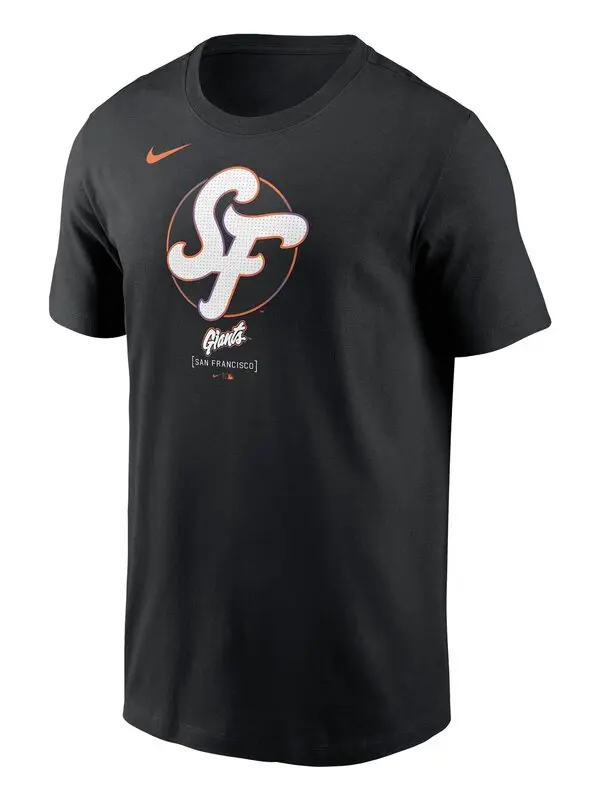 Nike San Francisco Giants City Connect Large Logo Mlb T-shirt - Black