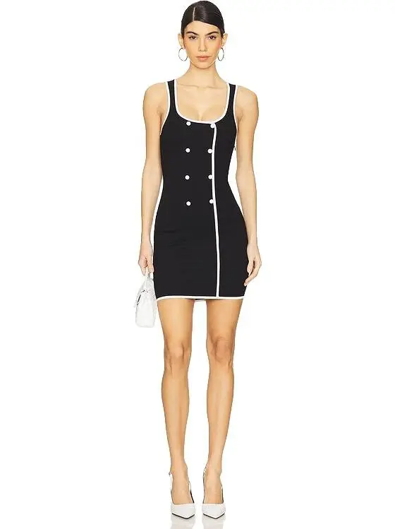 ALL THE WAYS Alma Mini Dress - Black & White