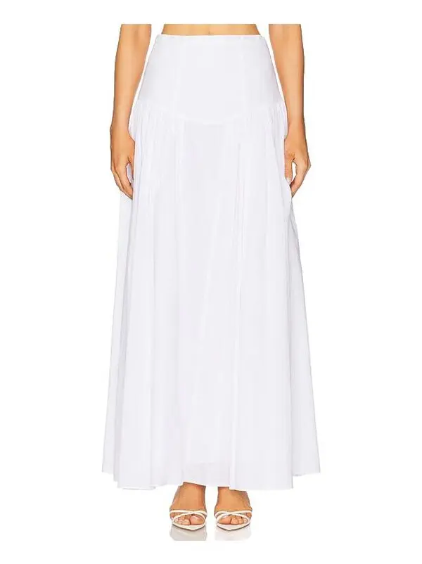 Bardot Amorette Maxi Skirt - Orchid White