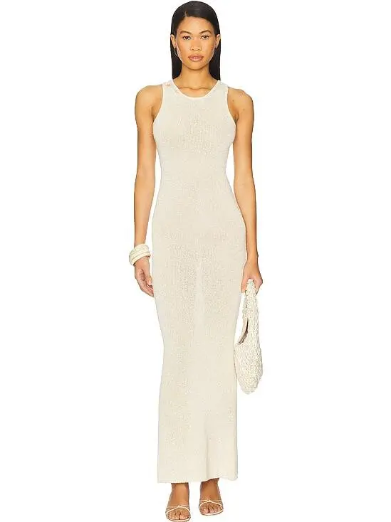 ASTA RESORT Natalia Dress - Ivory Sequin