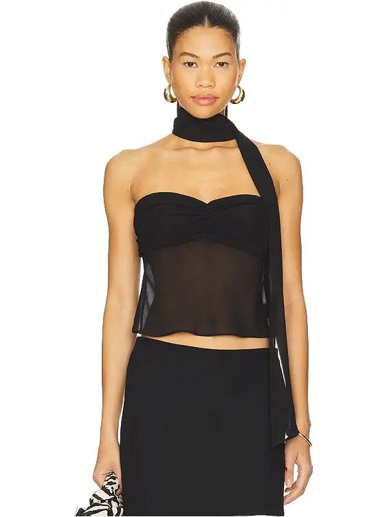 LOVERS AND FRIENDS Mariah Top - Black