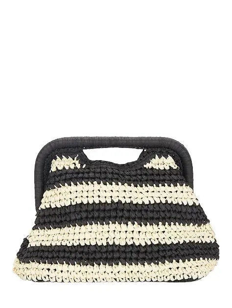 BTB LOS ANGELES Torino Clutch - Natural & Black