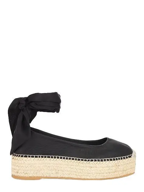 Free People Starboard Wrap Espadrille - Black