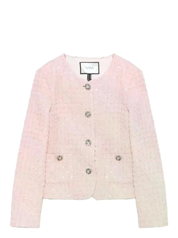 NISSA Tweed Jacket - Pink