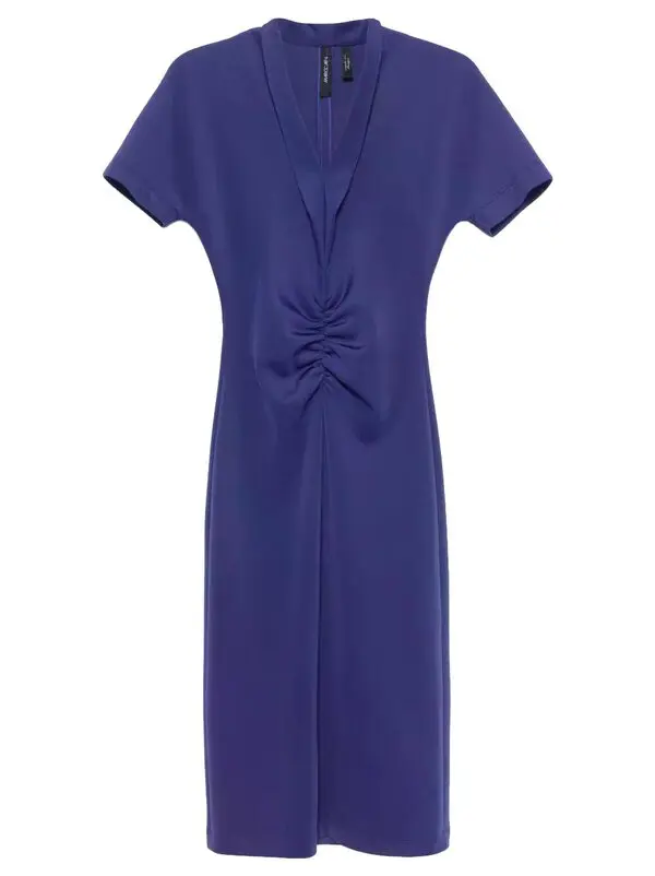 MARCCAIN Gathered Midi Dress - Purple