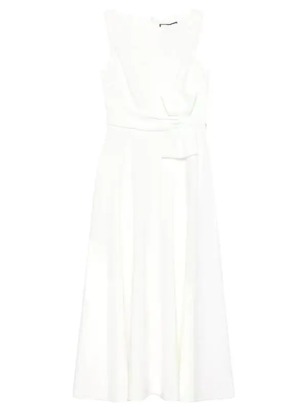 NISSA Crepe Maxi Dress - White