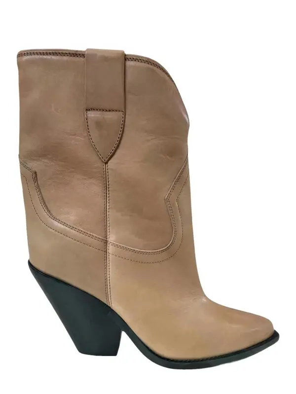 Isabel Marant 90mm Leather Boots - Neutrals