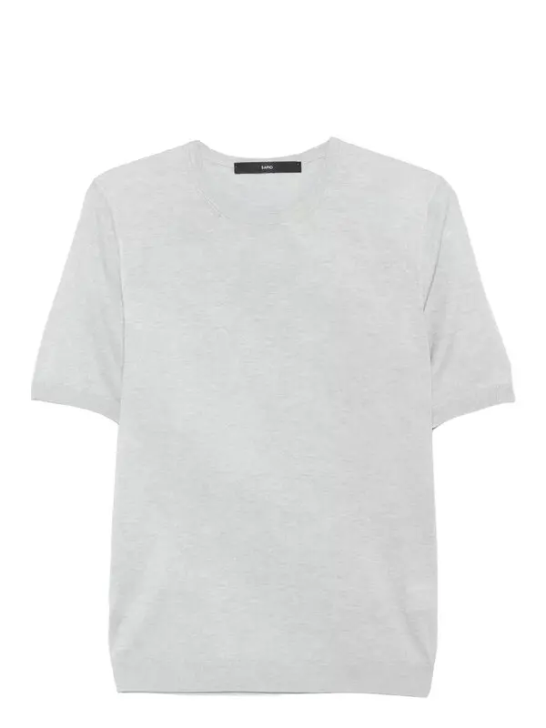 SAPIO Fine-knit T-shirt - Grey