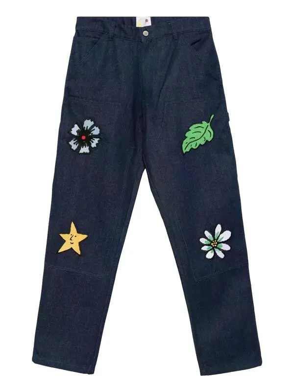 SKY HIGH FARM WORKWEAR Embroidered Jeans - Blue