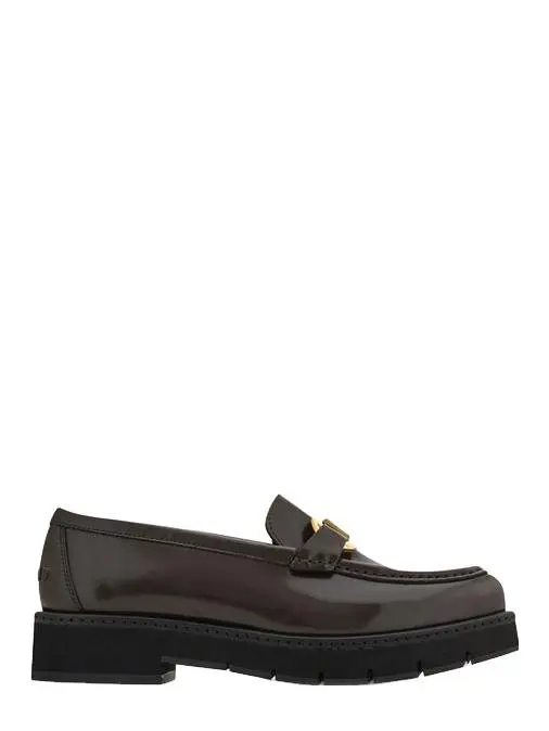 FERRAGAMO Gancini Ornament Loafer - Gold