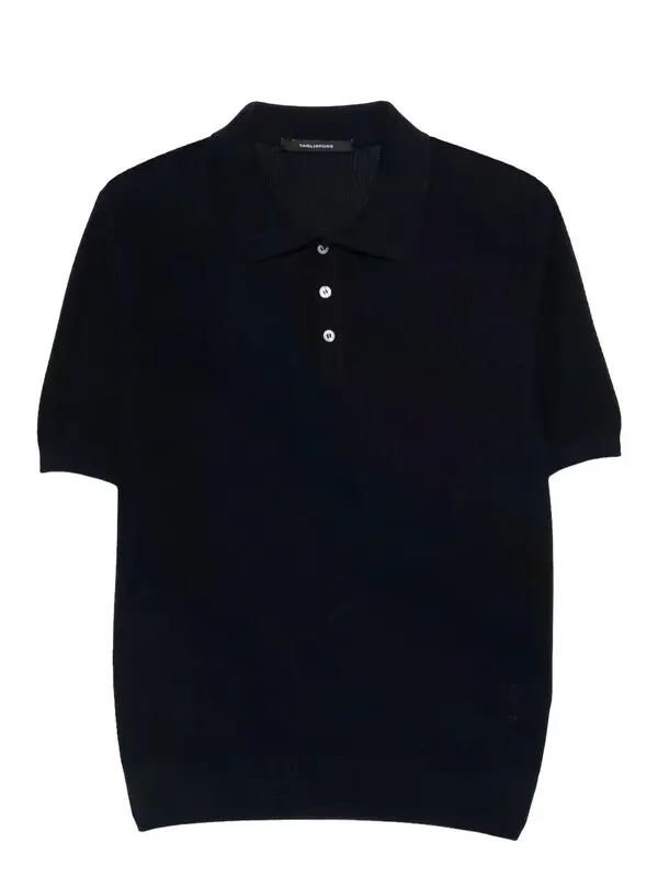 Tagliatore Cotton Polo Shirt - Blue