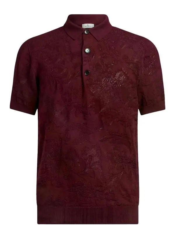 Etro Cotton Polo Shirt - Red