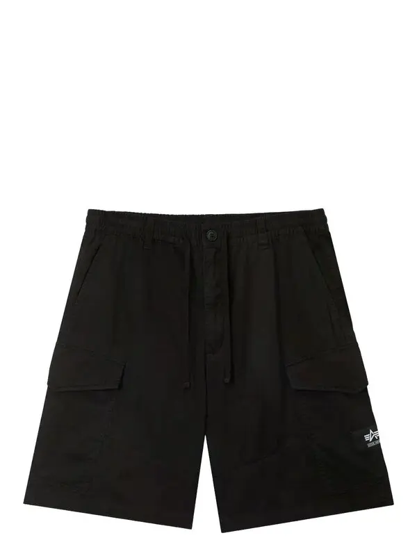 Izzue Cotton Bermuda Shorts - Black