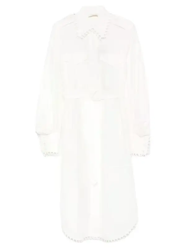 Zimmermann Illuminate Midi Dress - White