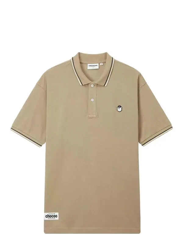 CHOCOOLATE Logo-patch Polo Shirt - Neutrals