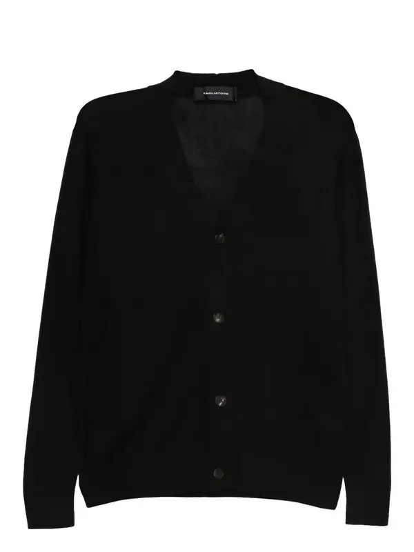 Tagliatore Castor Cardigan - Black