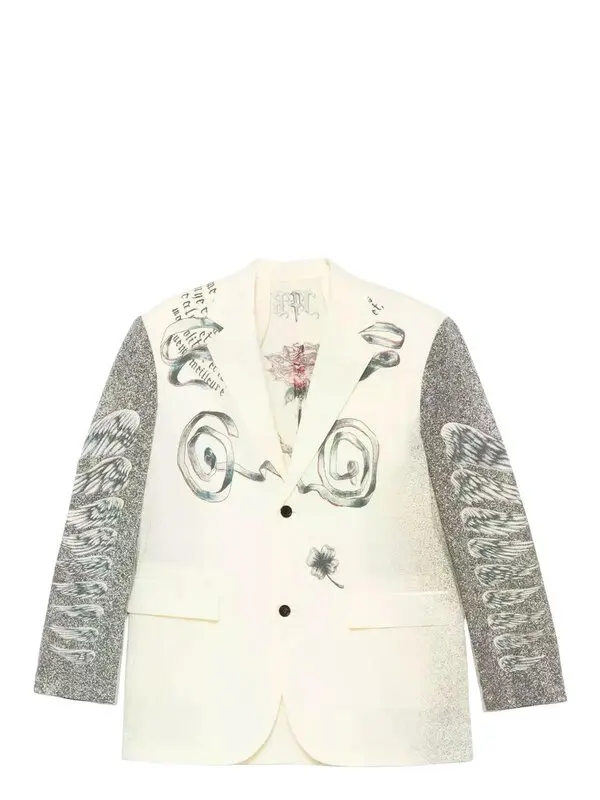JEAN PAUL GAULTIER Multi-tattoo Blazer - Neutrals