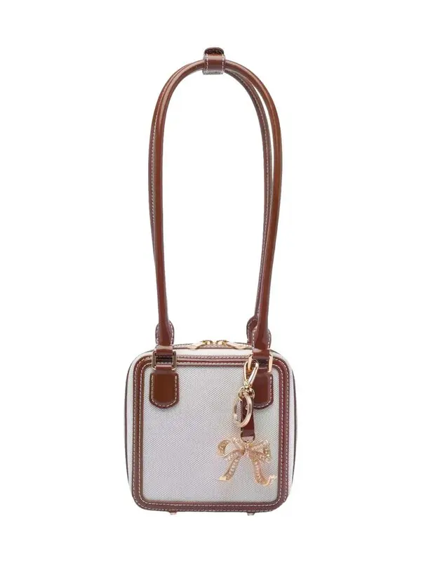 SELF-PORTRAIT Contrast-trim Shoulder Bag - Neutrals
