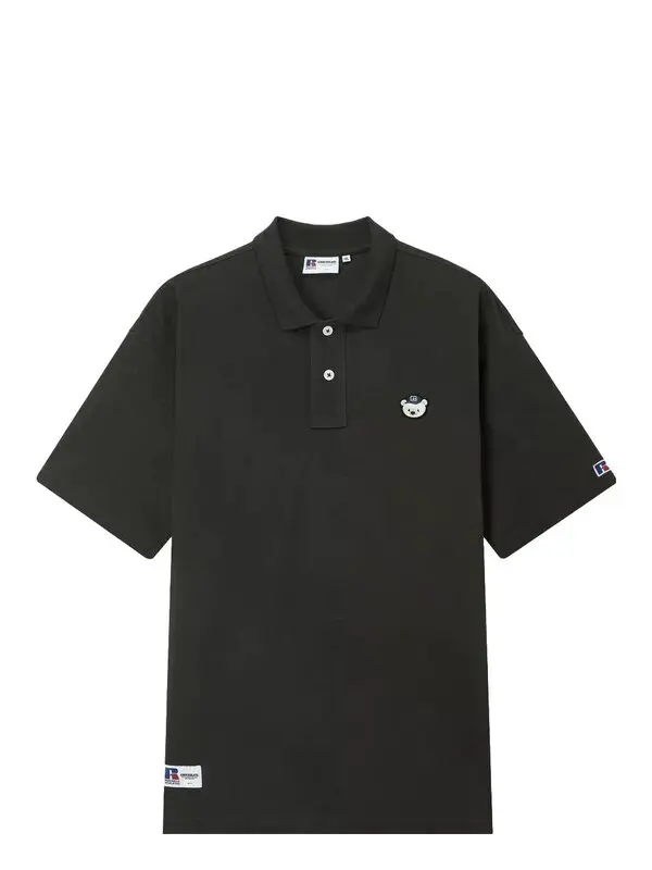 CHOCOOLATE X Russell Athletic Logo-patch Polo Shirt - Grey