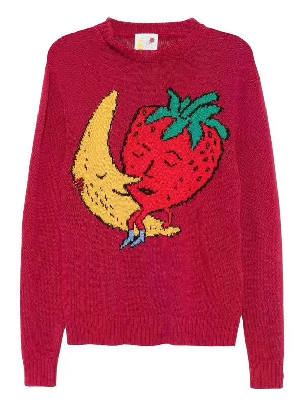 SKY HIGH FARM WORKWEAR Graphic-print Jumper - Red