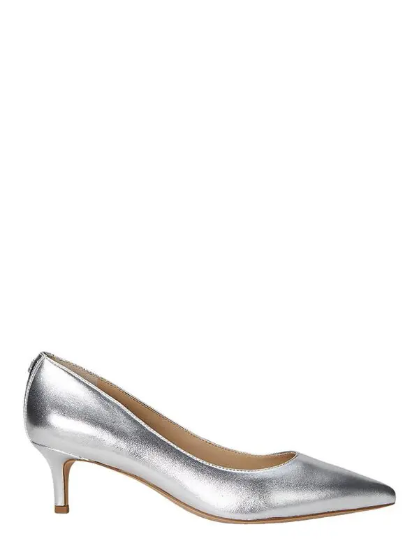 Ralph Lauren Adrienne Metallic Nappa Leather Pump - Polished Silver