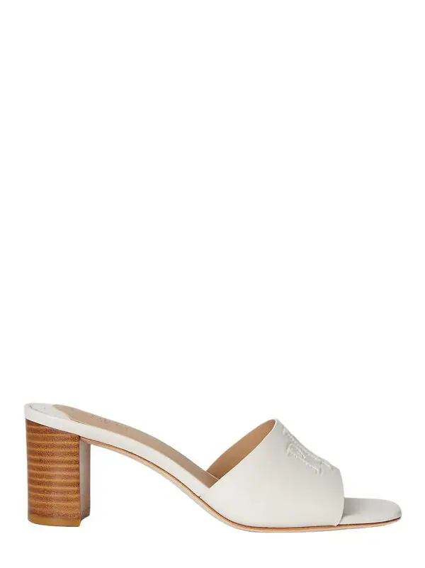 Ralph Lauren Everley Calfskin Sandal - Soft White