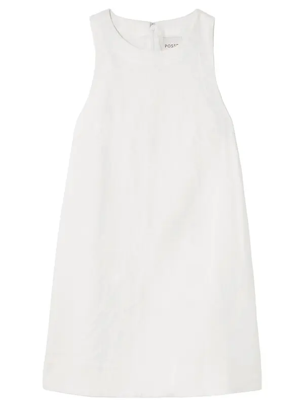 Posse Poppy Linen Mini Dress - Ivory