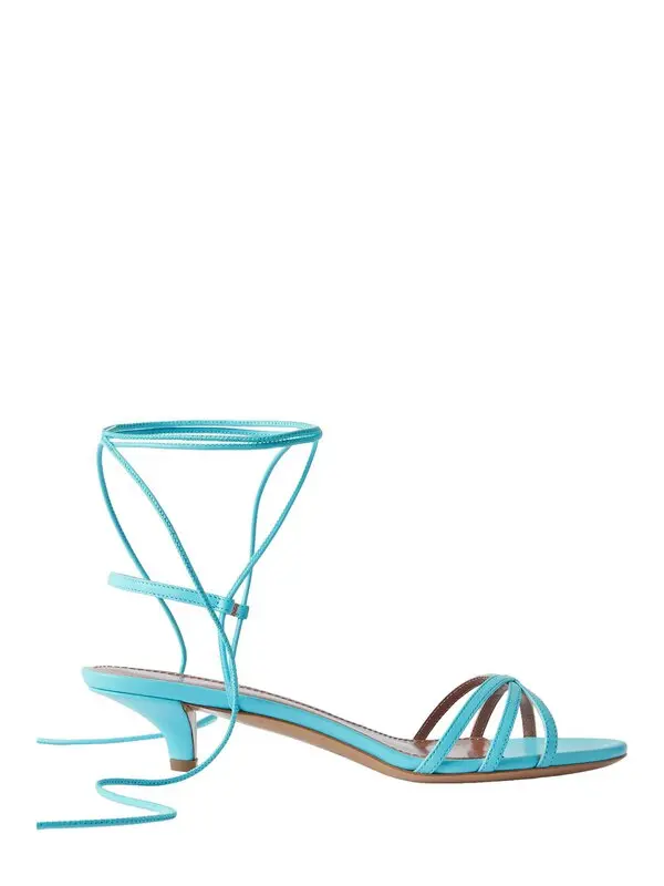 Paris Texas Linda Leather Sandals - Blue