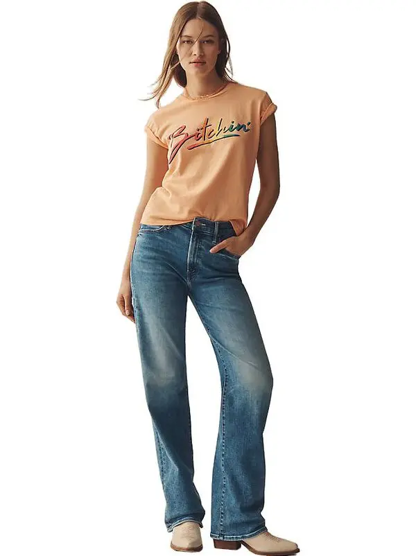 MOTHER The Kick It High-rise Straight-leg Jeans - Bitchn