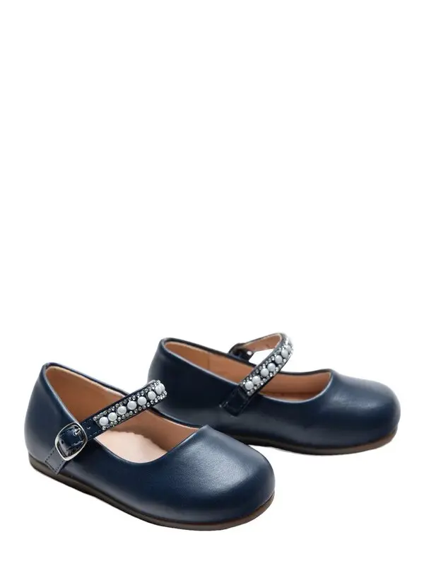 TULLEEN Margot Pearl Band Flat - Navy