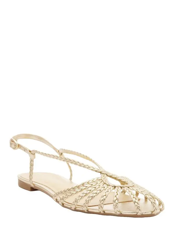 AREZZO Paola Slingback Sandal - Platino