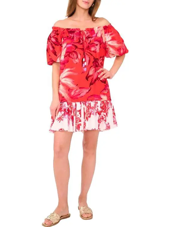 Vince Camuto Floral Minidress - Poppy