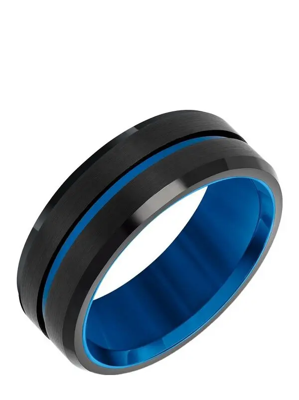 Bloomingdale'S Tungsten Band - Blue/black