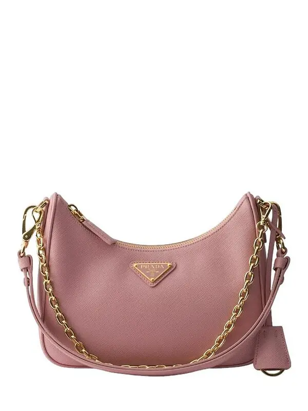 Prada Re-edition Mini Saffiano Leather Bag - Light Pink