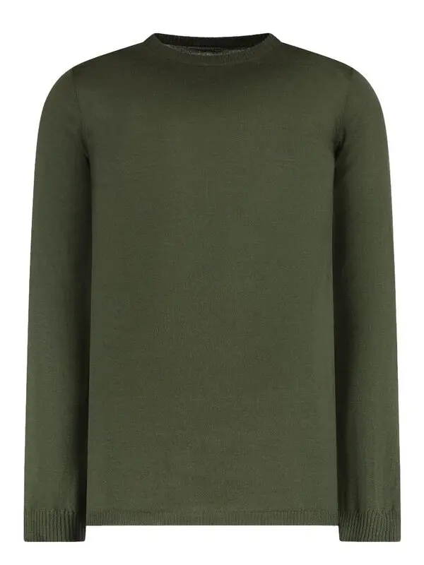 Rick Owens Virgin Wool Crew-neck Sweater - Green