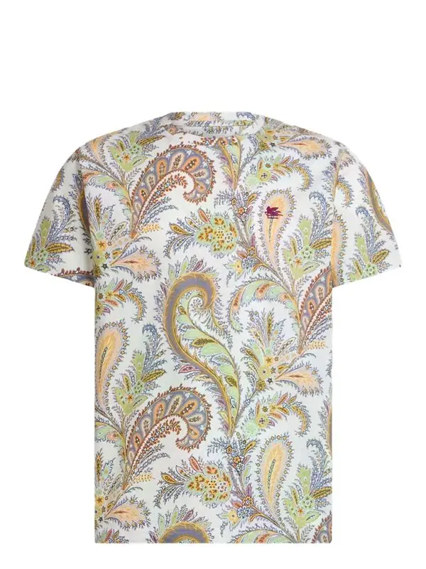 Etro Floral-print T-shirt - White