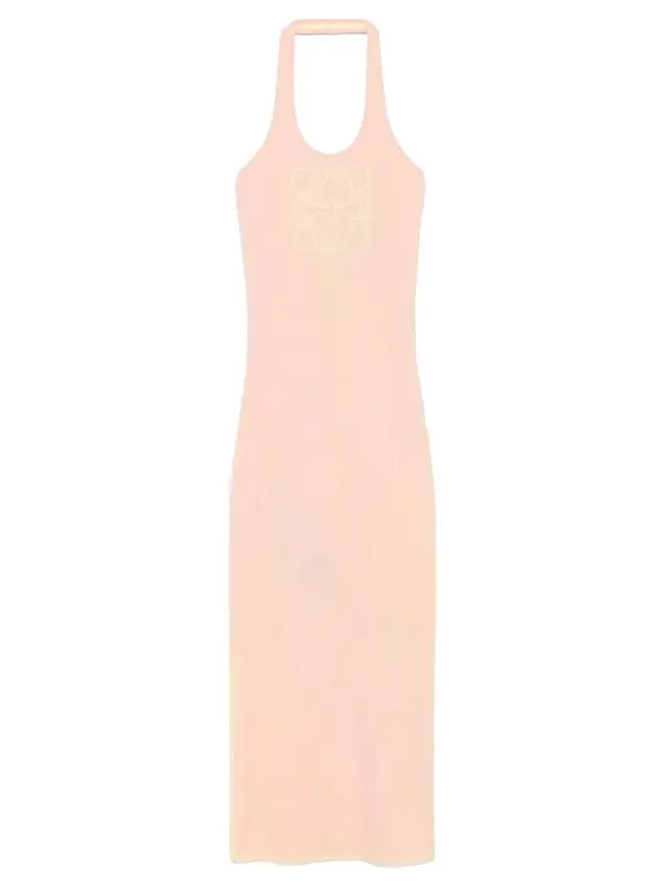 Loewe Anagram-motif Maxi Dress - Pink
